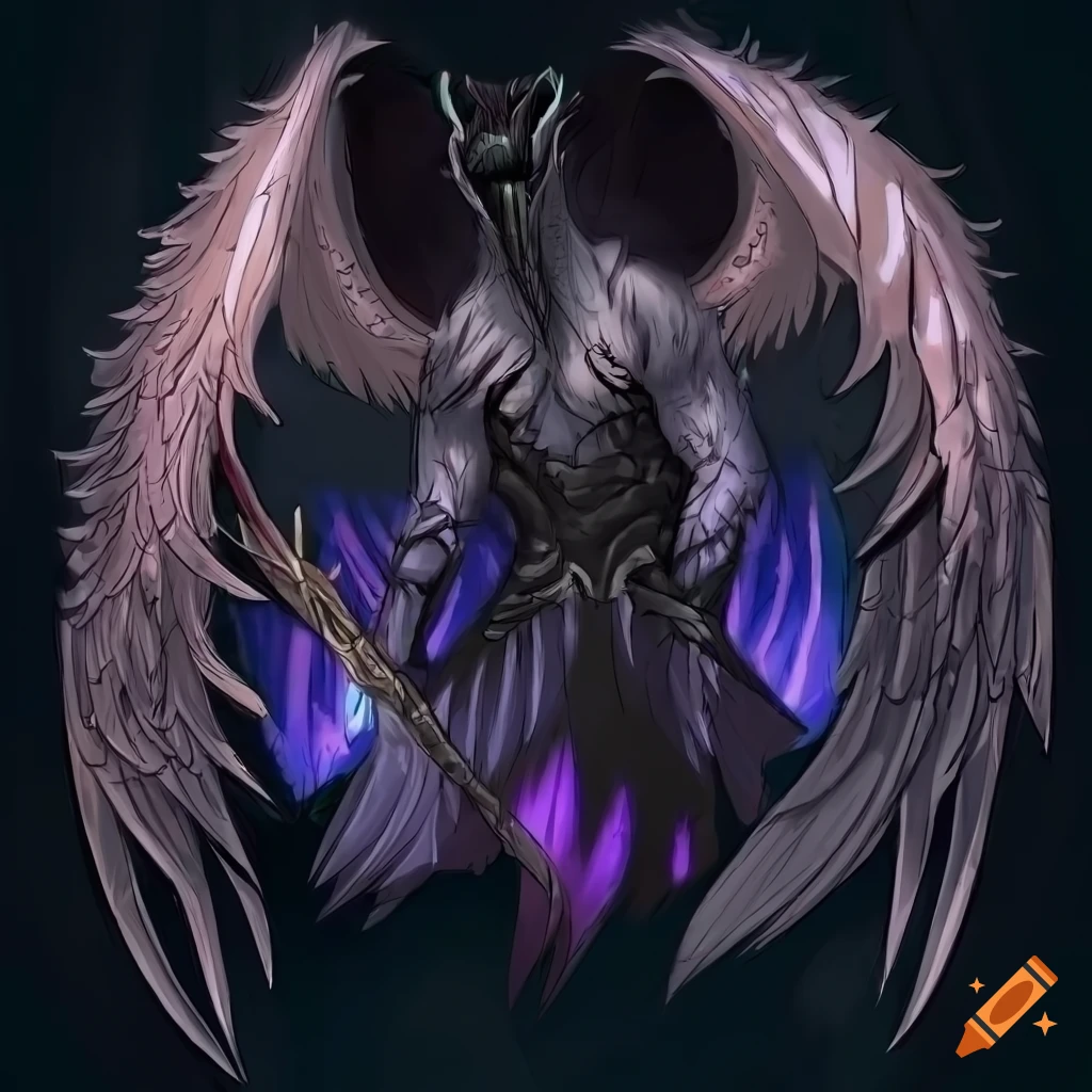 Fantastical stylised eldritch badger raven demon with menacing raven ...