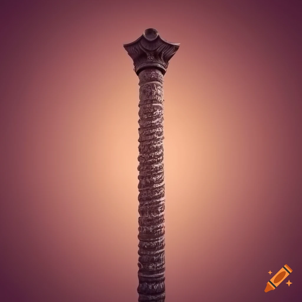 Photo-realistic symmetrical column with clean lines and high details on ...