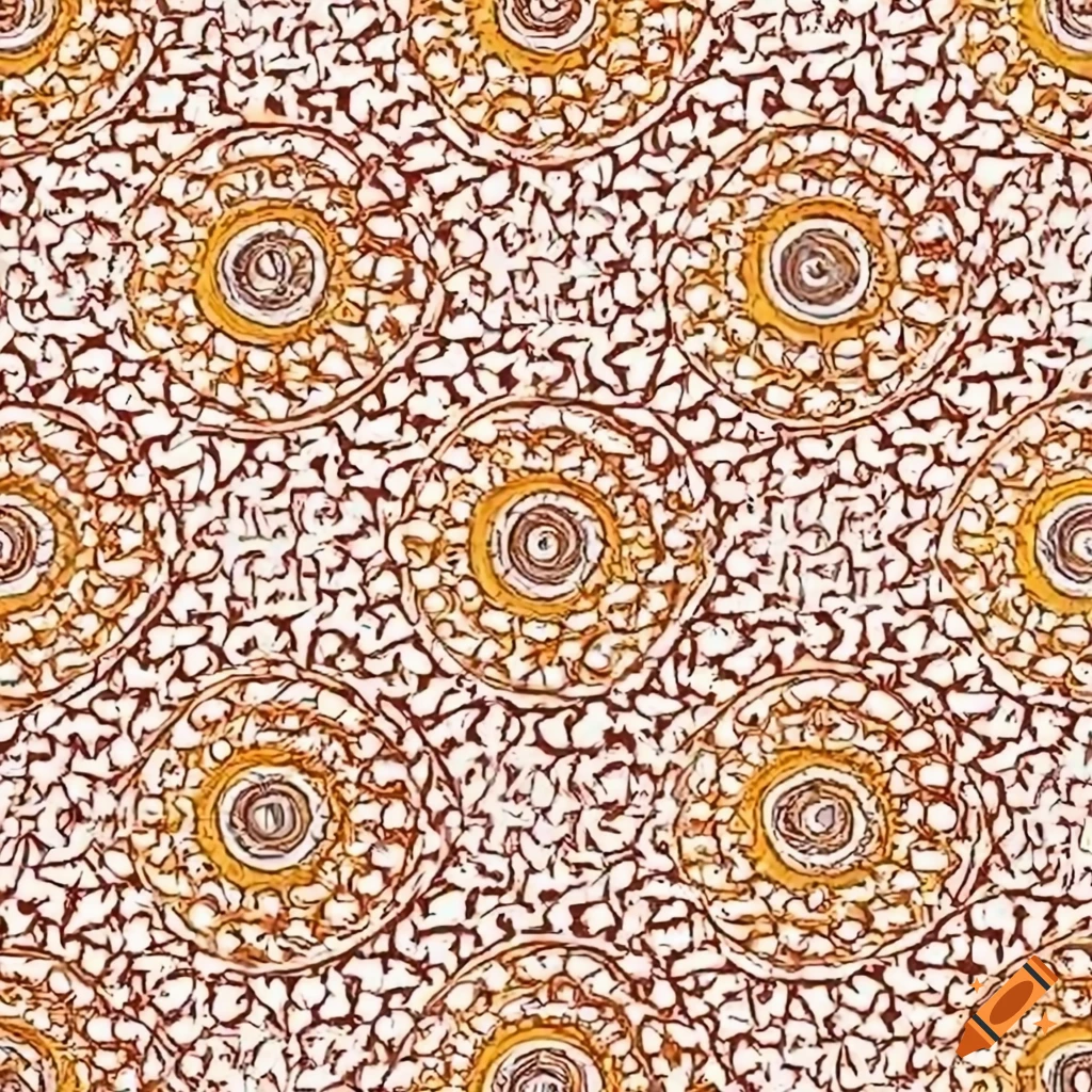 Sun design seamless pattern with clean sharp lines on Craiyon