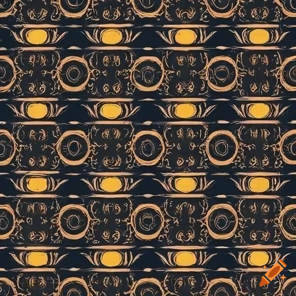 Sun design seamless pattern with sharp clean lines on Craiyon