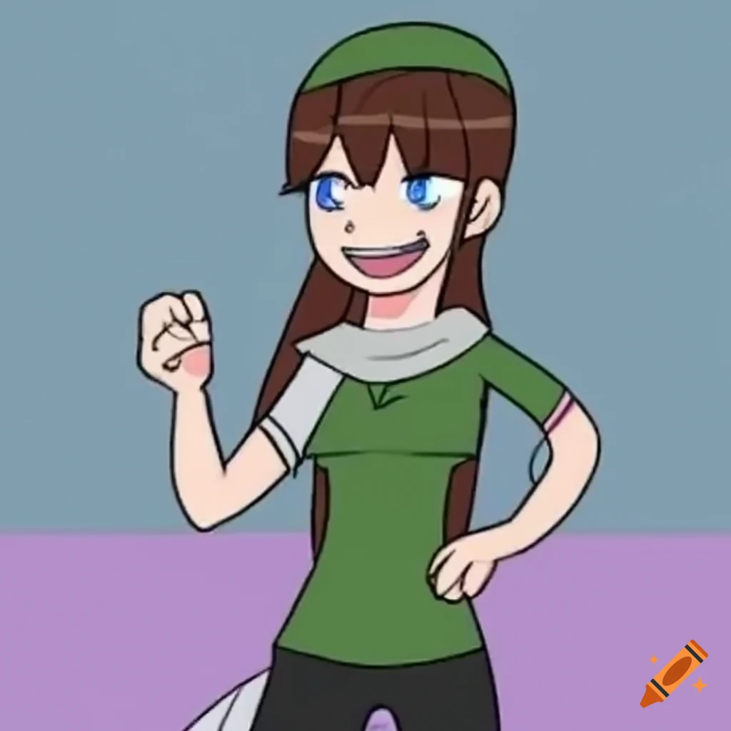 Waifu original character in a game by humongous entertainment on Craiyon