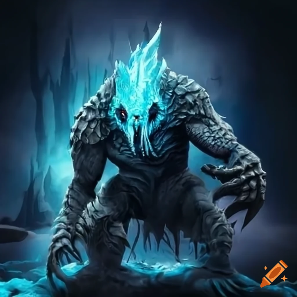 Ice balrog on Craiyon