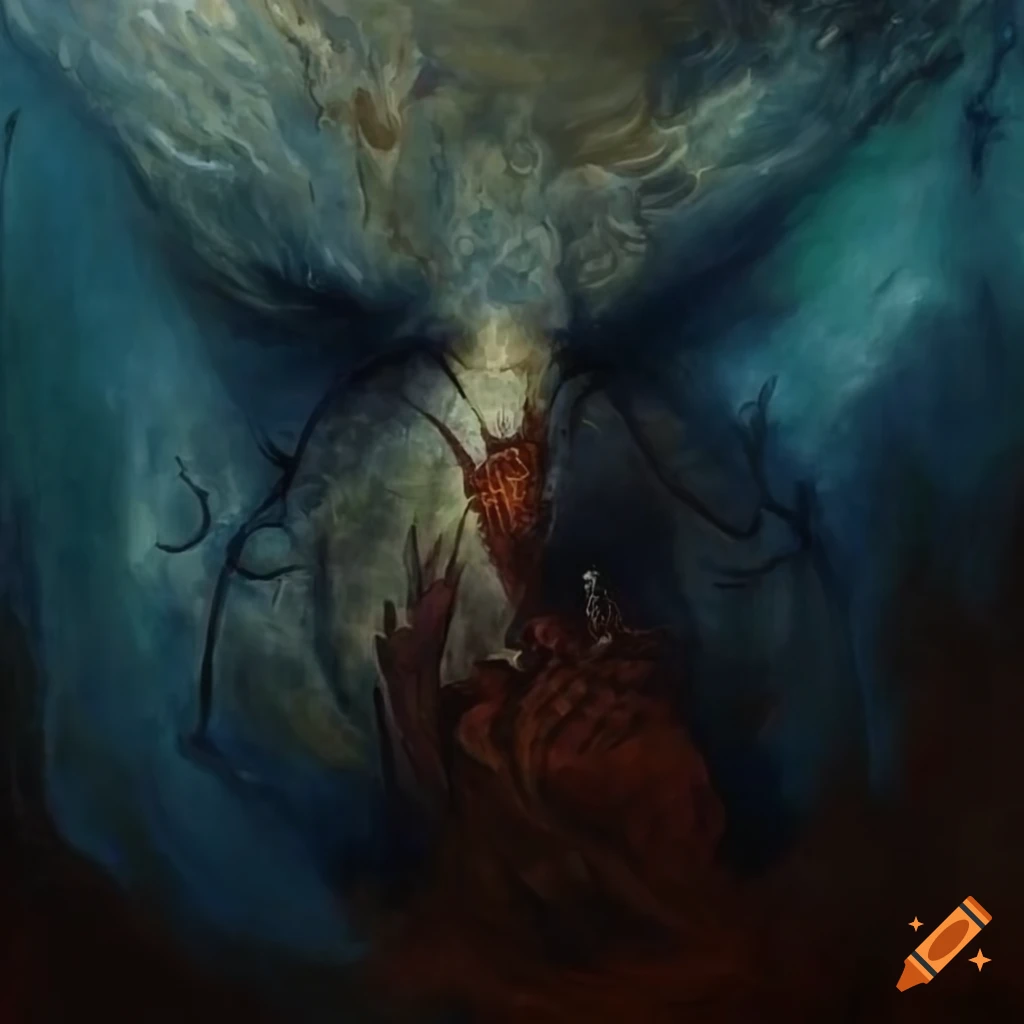 Leviathan, demon lord of the seven seas in the style of william turner ...