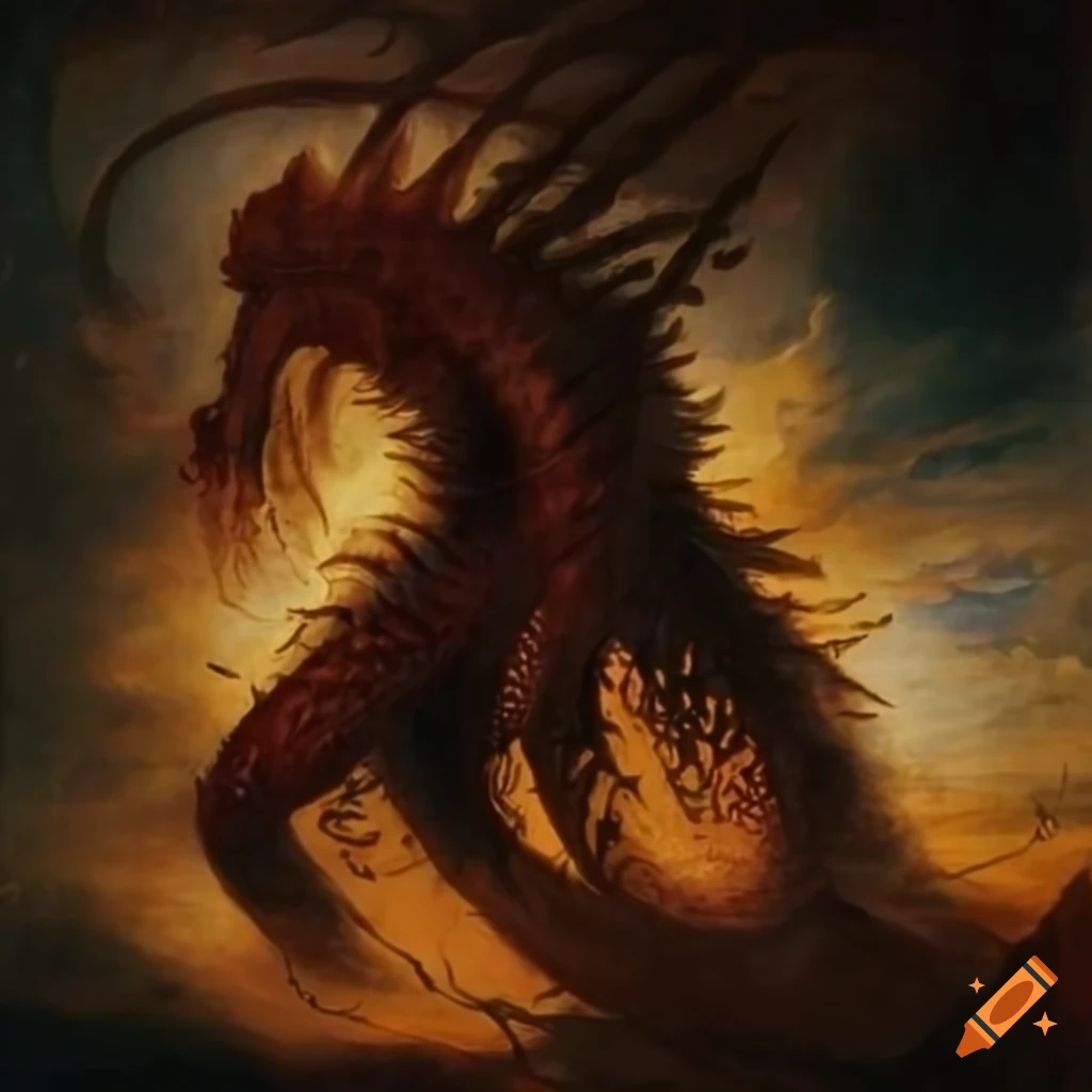 Demon lord leviathan of the seven seas in the style of william turner ...