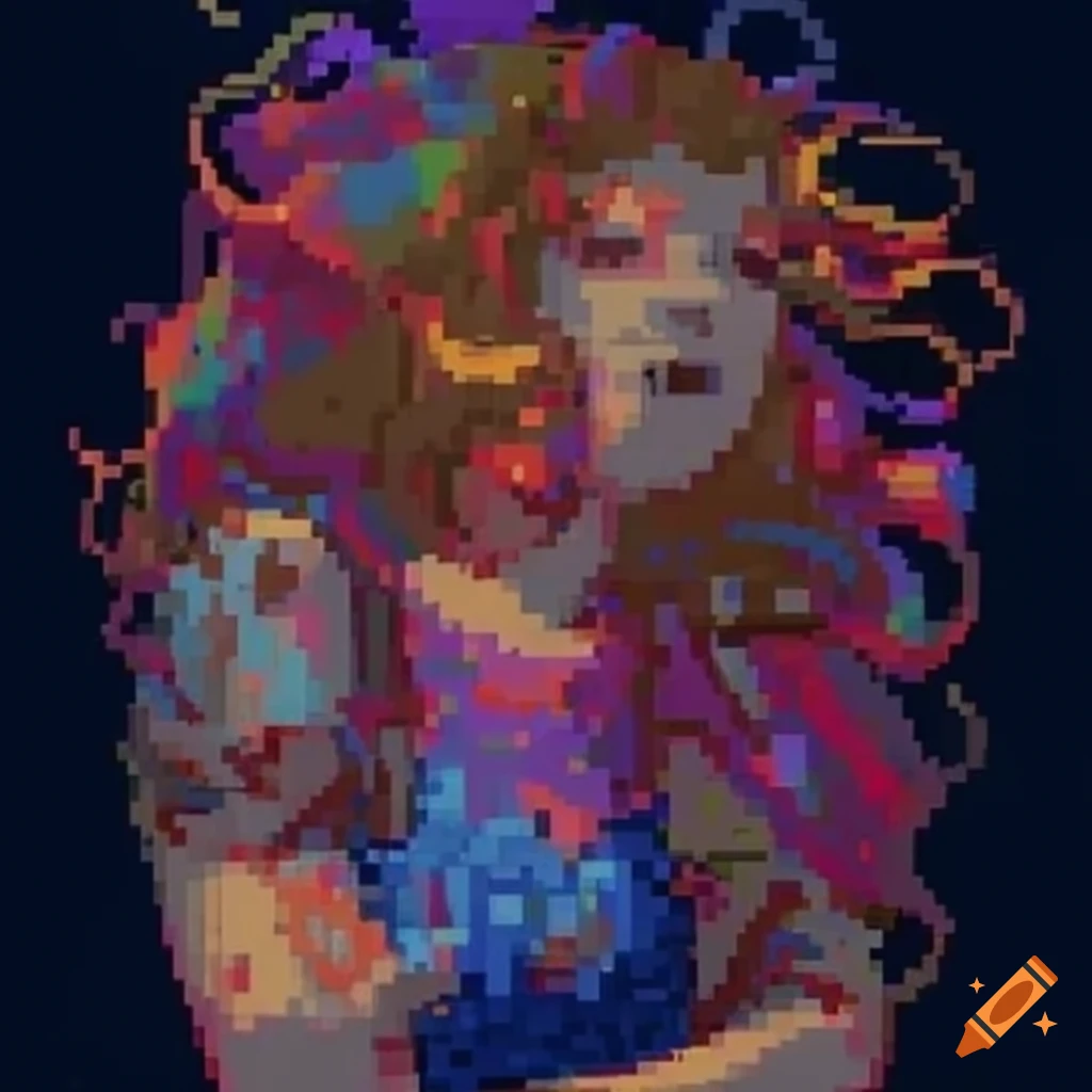 Pixel retro art on Craiyon