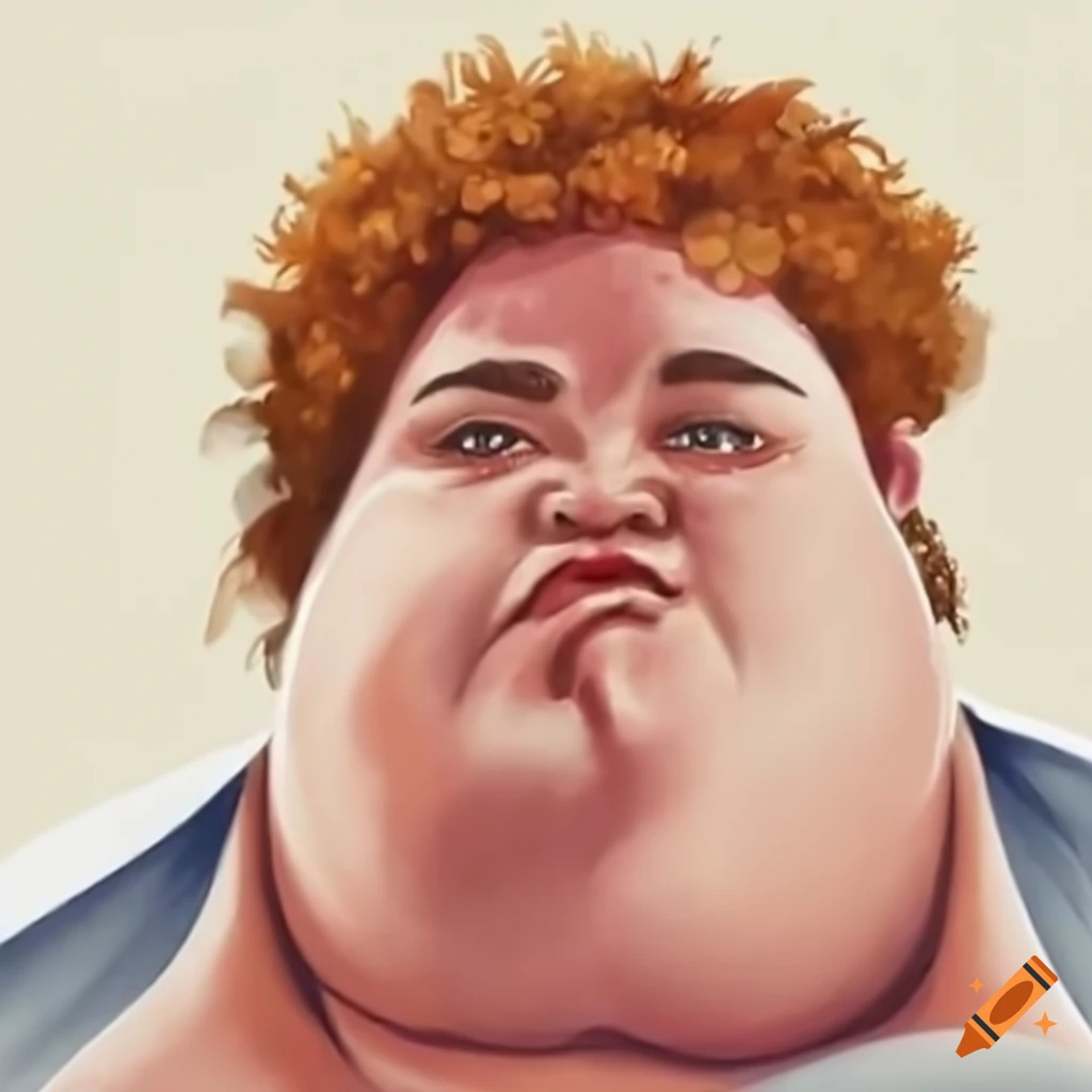 Overweight prince harry eating in a photorealistic sketch on Craiyon