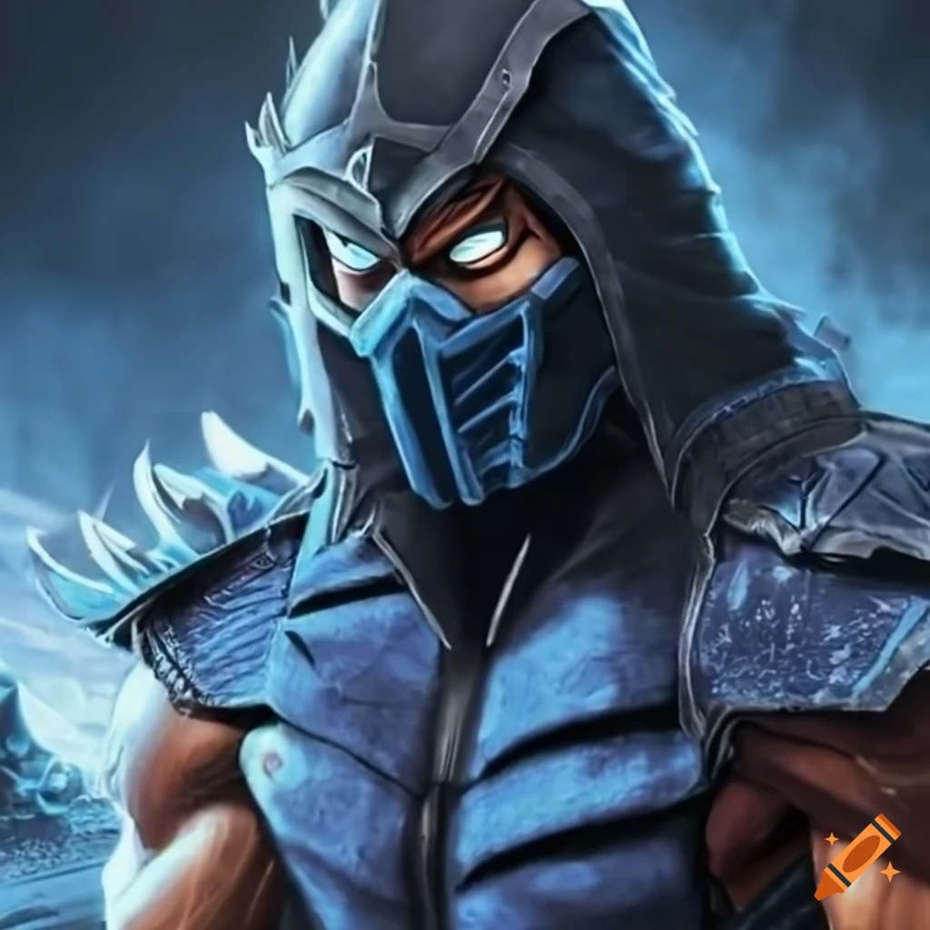 Fusion of shredder and sub-zero with similar aesthetics in uhd on Craiyon