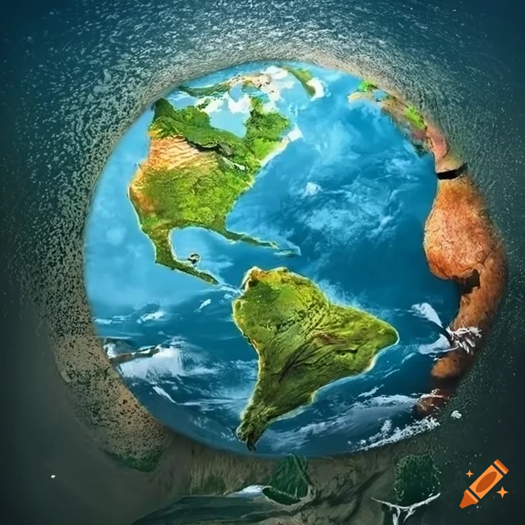Stunning earth day poster featuring wildlife and natural landscapes on ...