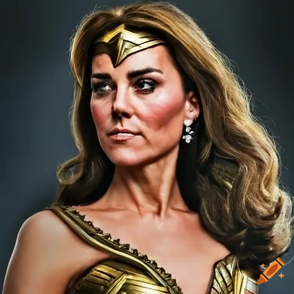 Kate middleton in wonder woman outfit on Craiyon
