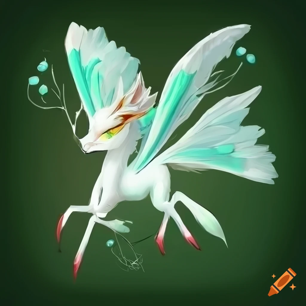 Fantastical regal heavenly white Dove Moth hybrid with horn-like ...