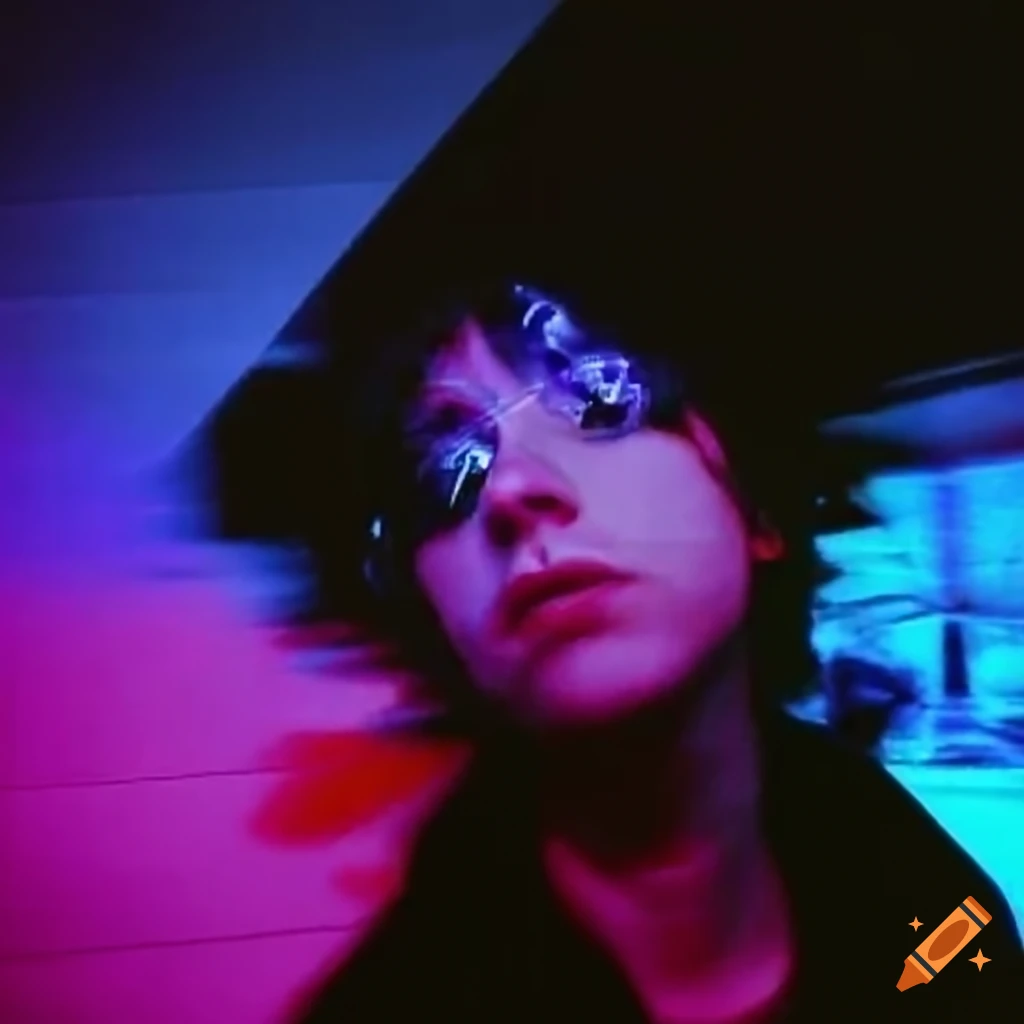 Vintage low-quality photo with a slushwave vibe on Craiyon