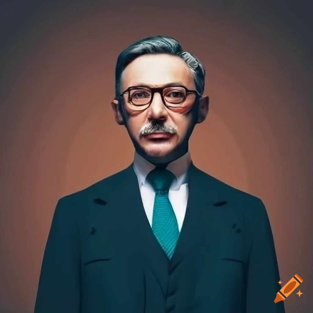 Elegant retro-colored gentleman suit on adult male university rector on ...