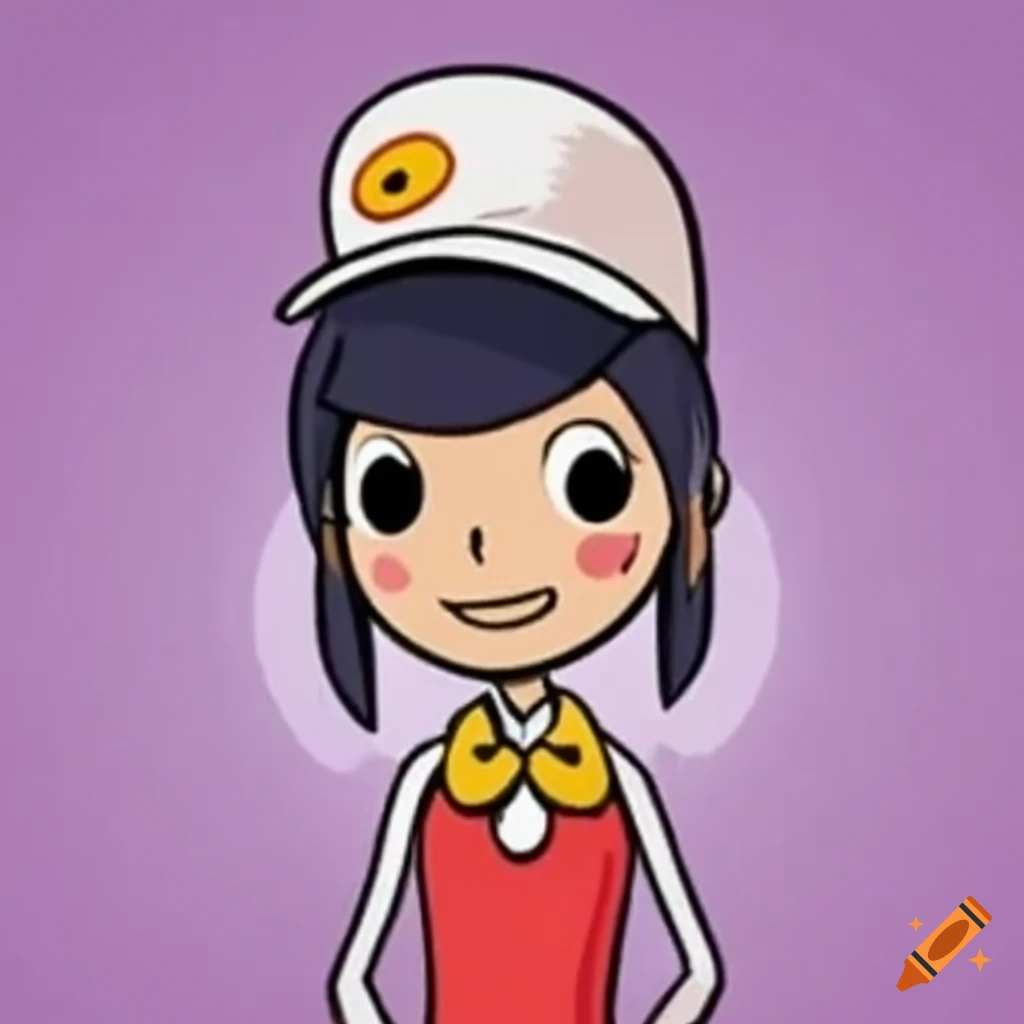 Character from Rhythm Heaven video game series on Craiyon