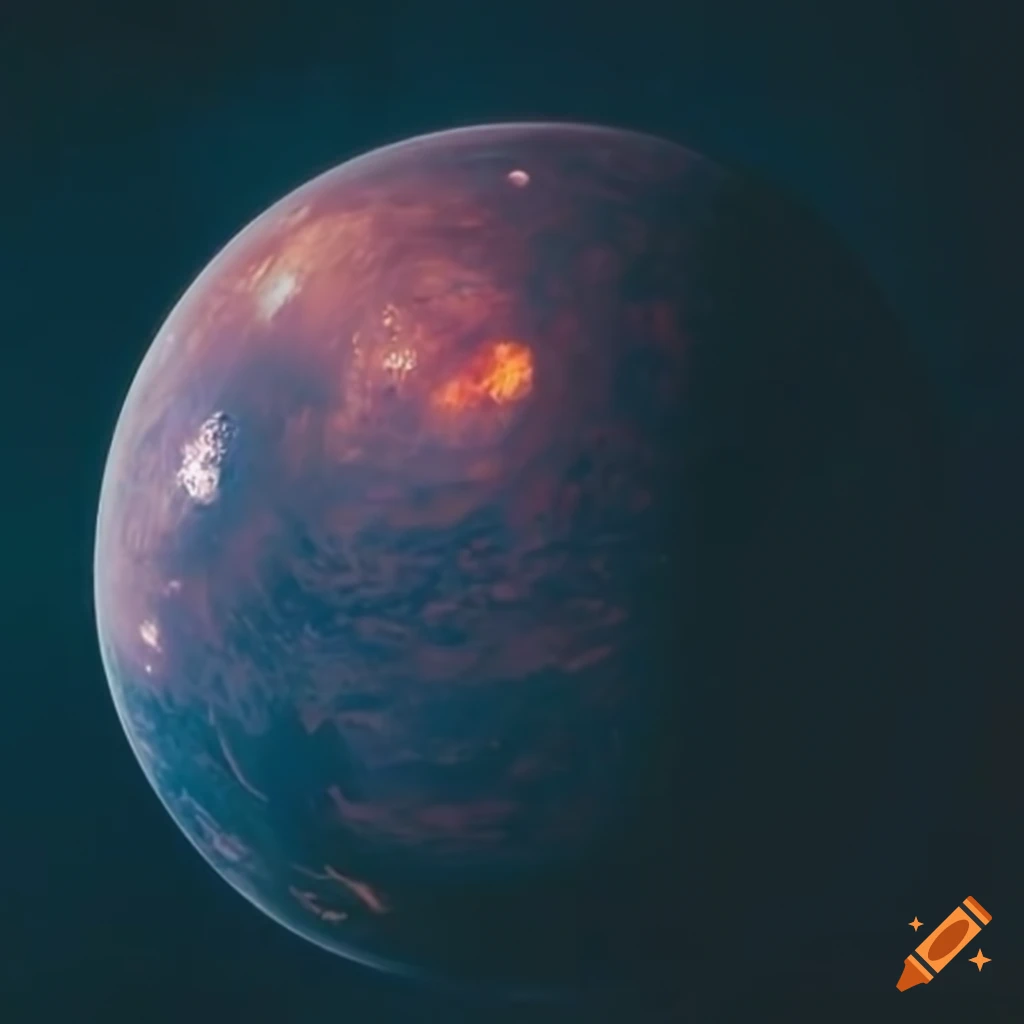 Mysterious planet on Craiyon