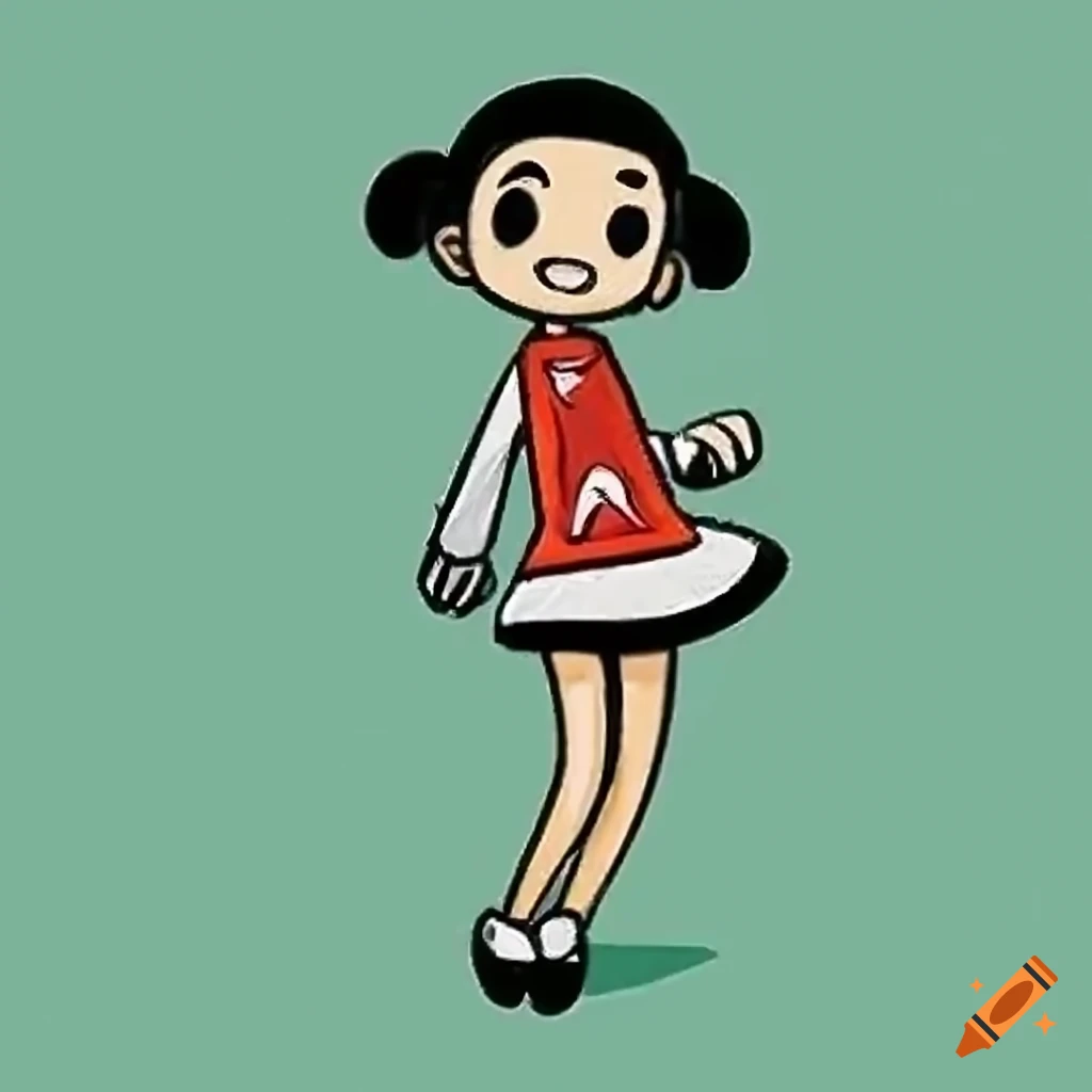 Character from Rhythm Heaven video game series on Craiyon