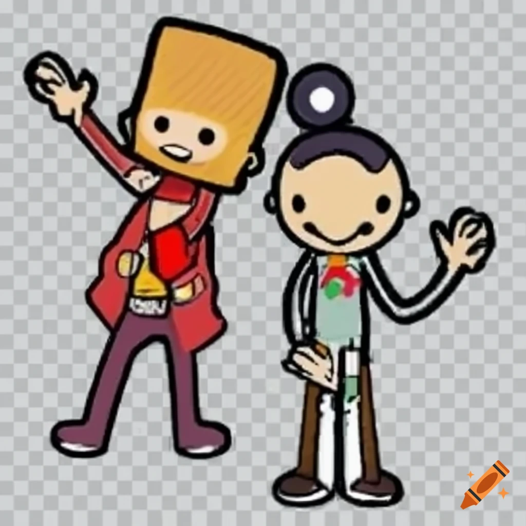 Rhythm heaven video game series character on Craiyon