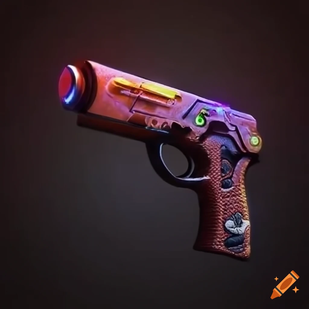 Markiplier-themed gun on Craiyon