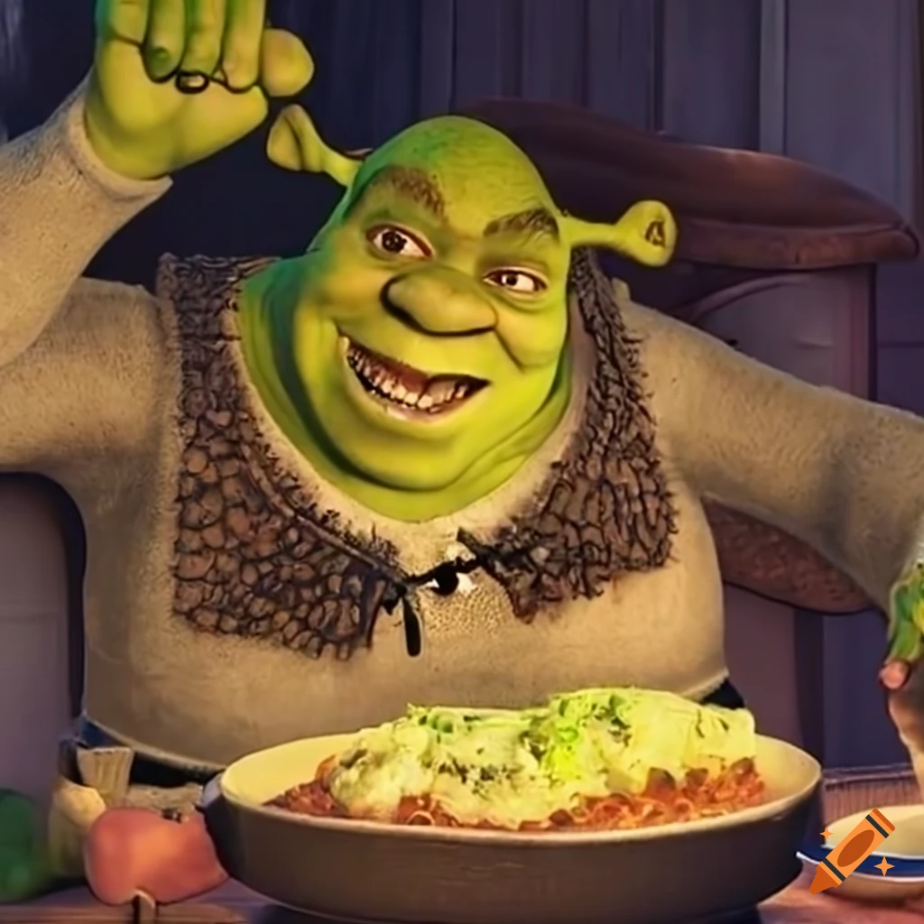 Shrek Cooking With A Flaming Frying Pan In A Humorous Scene On Craiyon shrek-cooking-with-a-flaming-frying-pan-in-a-humorous-scene-on-craiyon