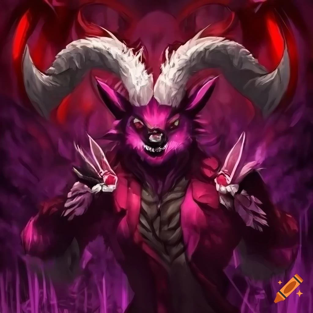Hexi Cashmere Goat Animal Demon Hybrid with corkscrew horns in Anime ...