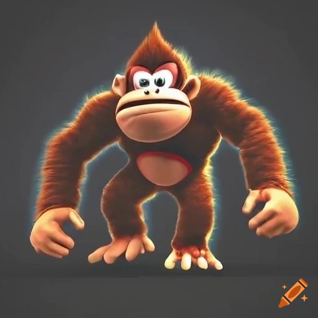 Donkey kong character on Craiyon