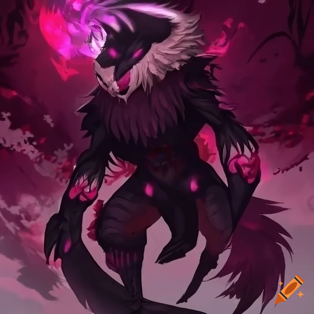 Fantastical eldritch gothic demonic european badger raven hybrid in ...