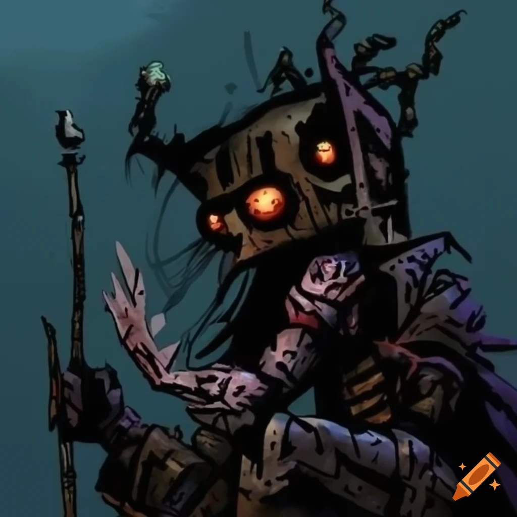 Multi-legged insect in a dark fantasy setting on Craiyon