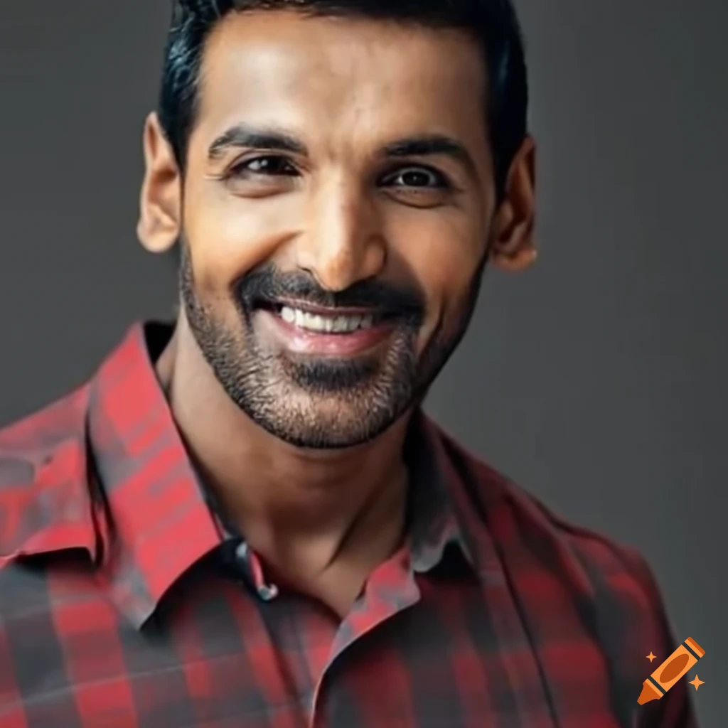 John abraham smiling on Craiyon