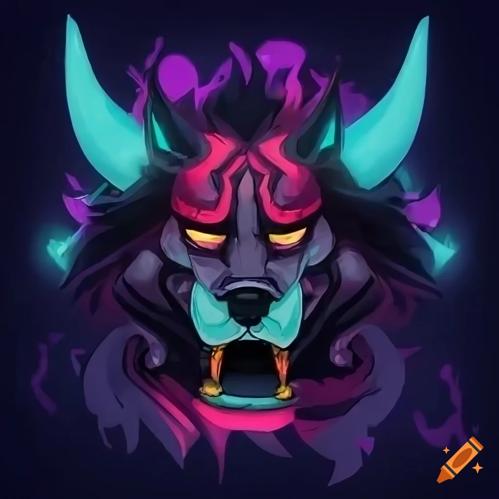 Fantastical heavily-stylized action-packed hybrid animal yokai in anime ...