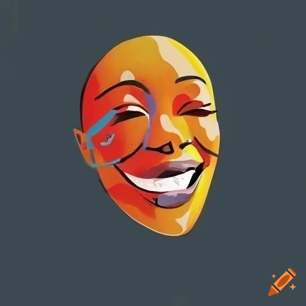 Abstract minimalist art with smile motif on Craiyon