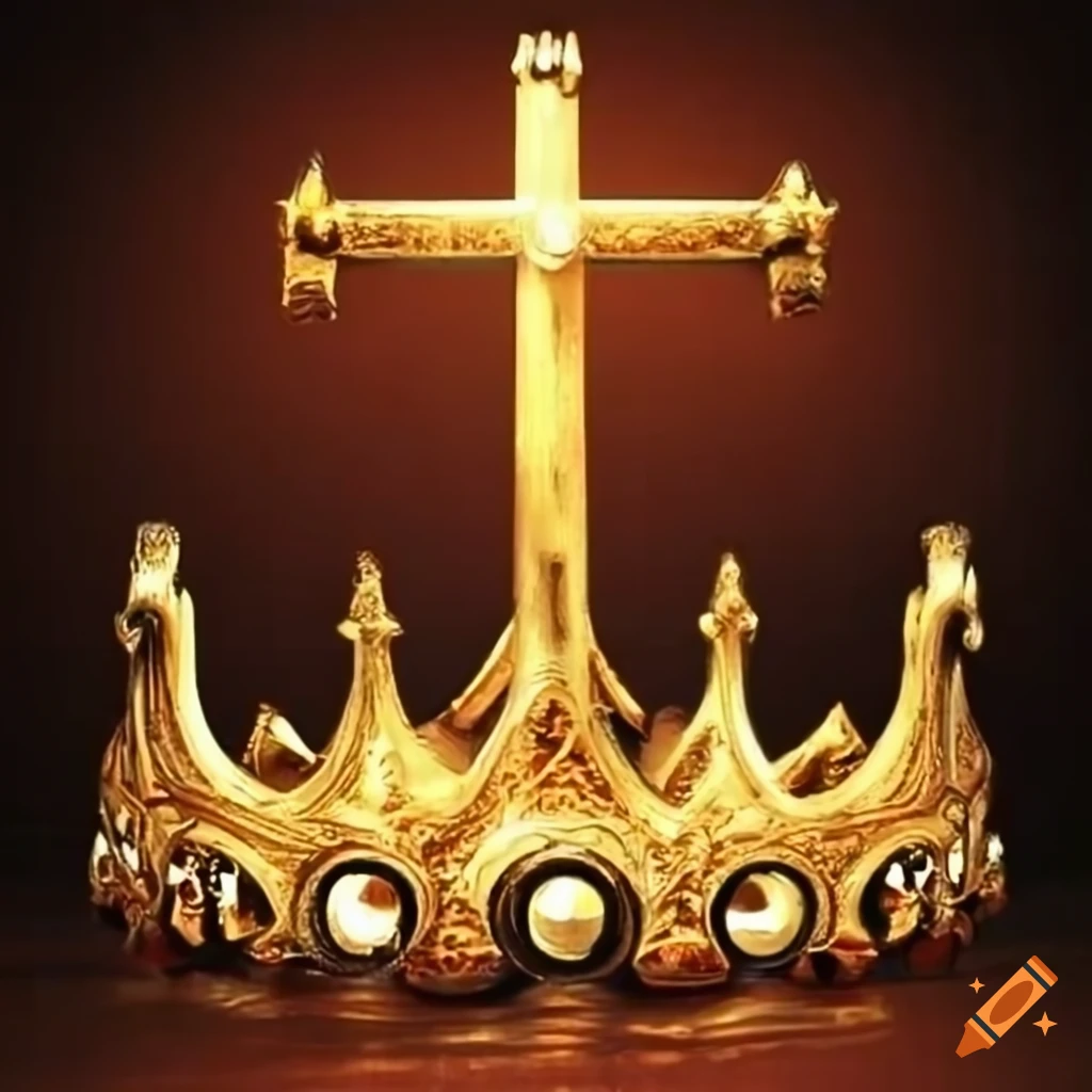 Golden crown of thorns of christ on Craiyon