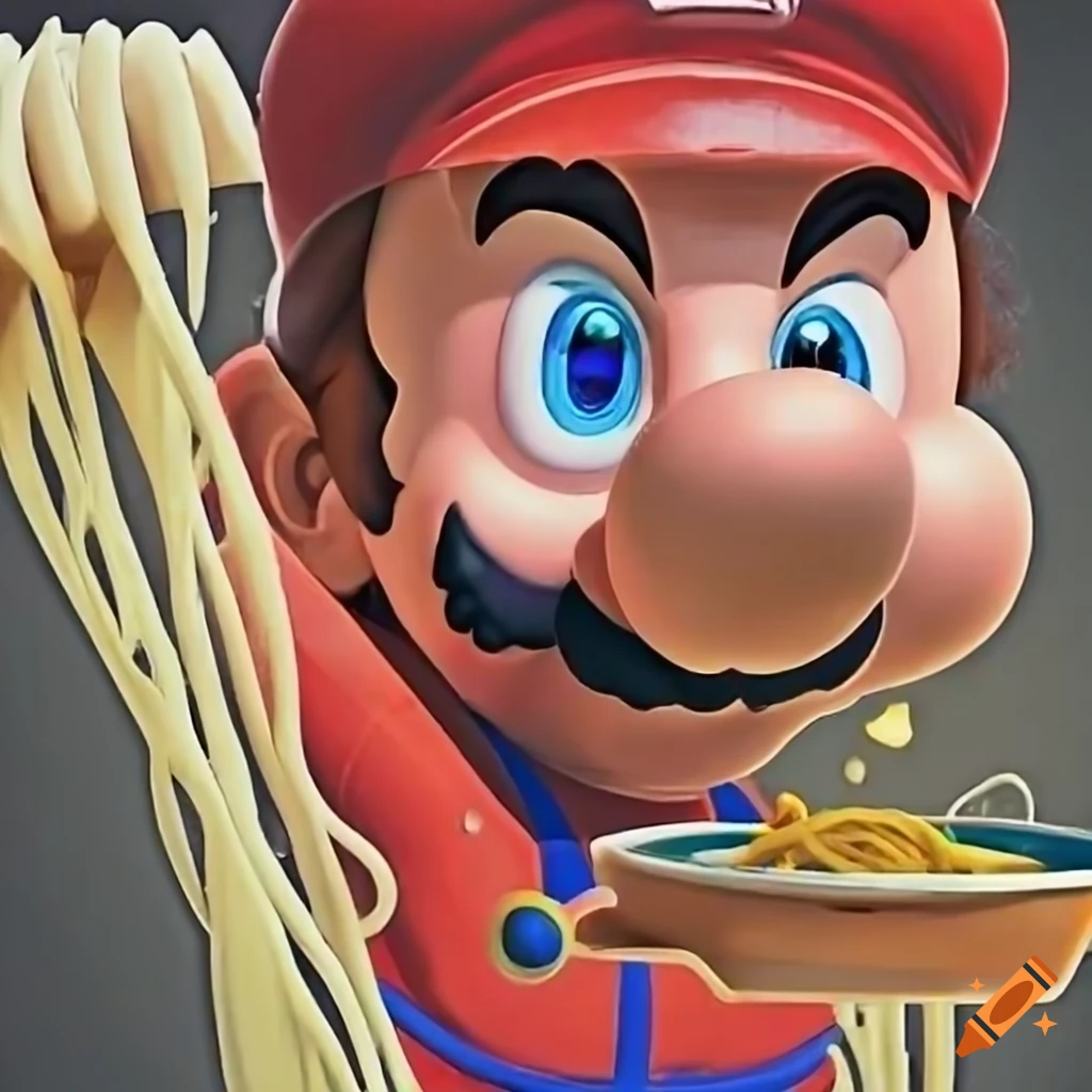 Mario pasta on Craiyon