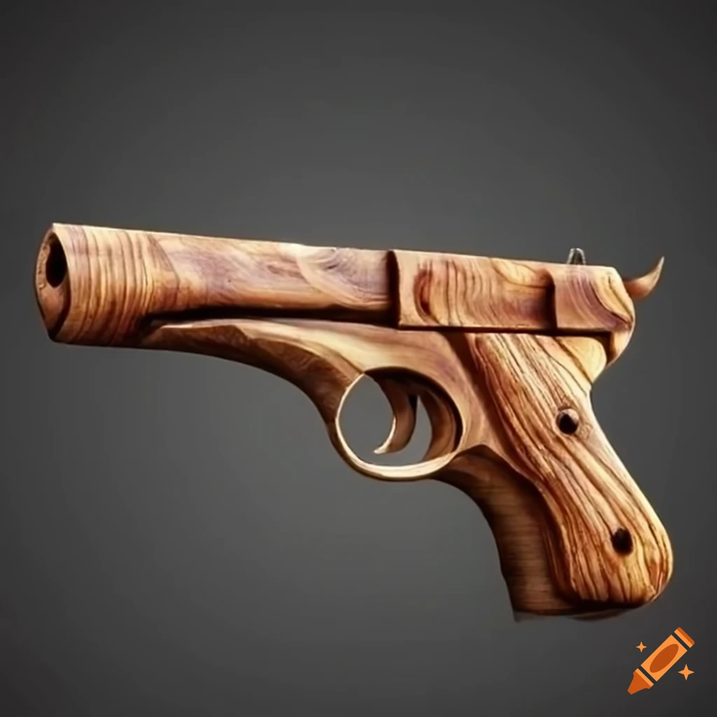 Wooden gun on Craiyon