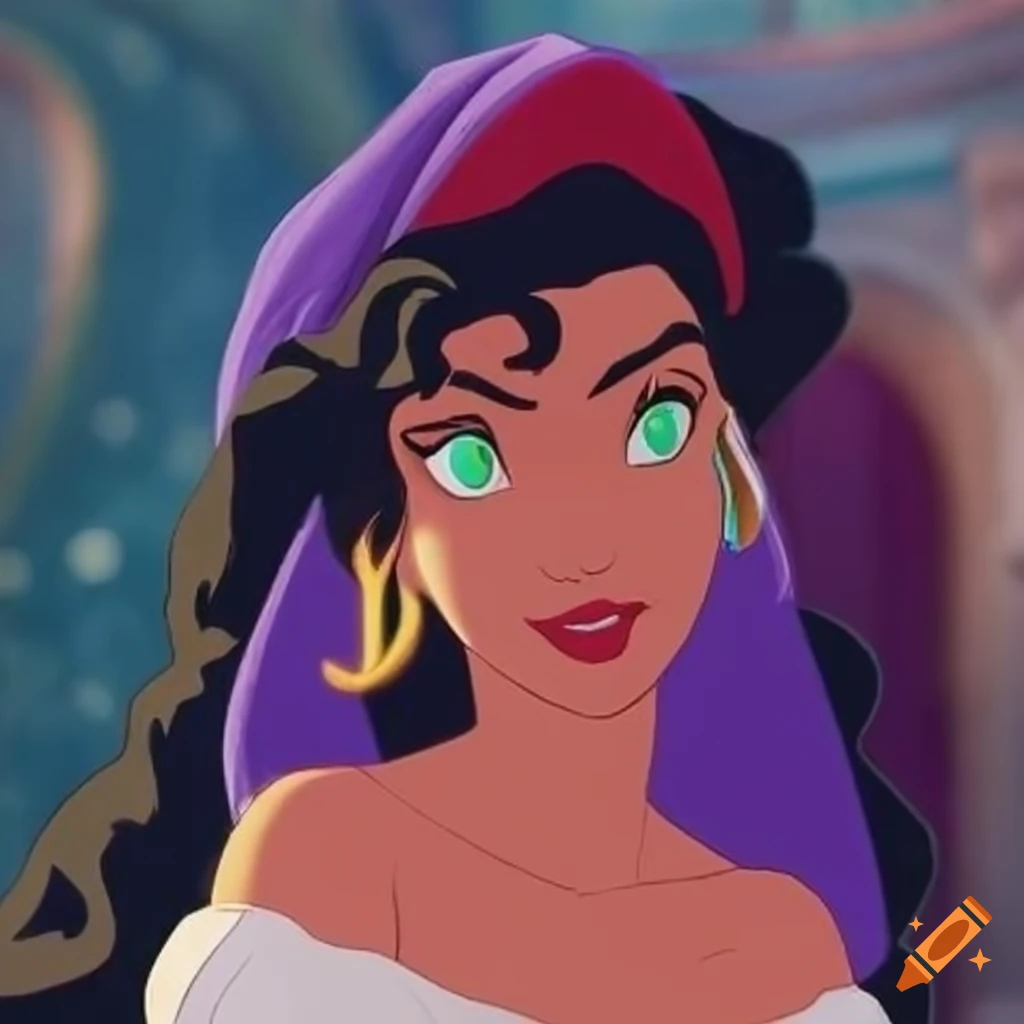 Esmeralda from The Hunchback of Notre Dame on Craiyon