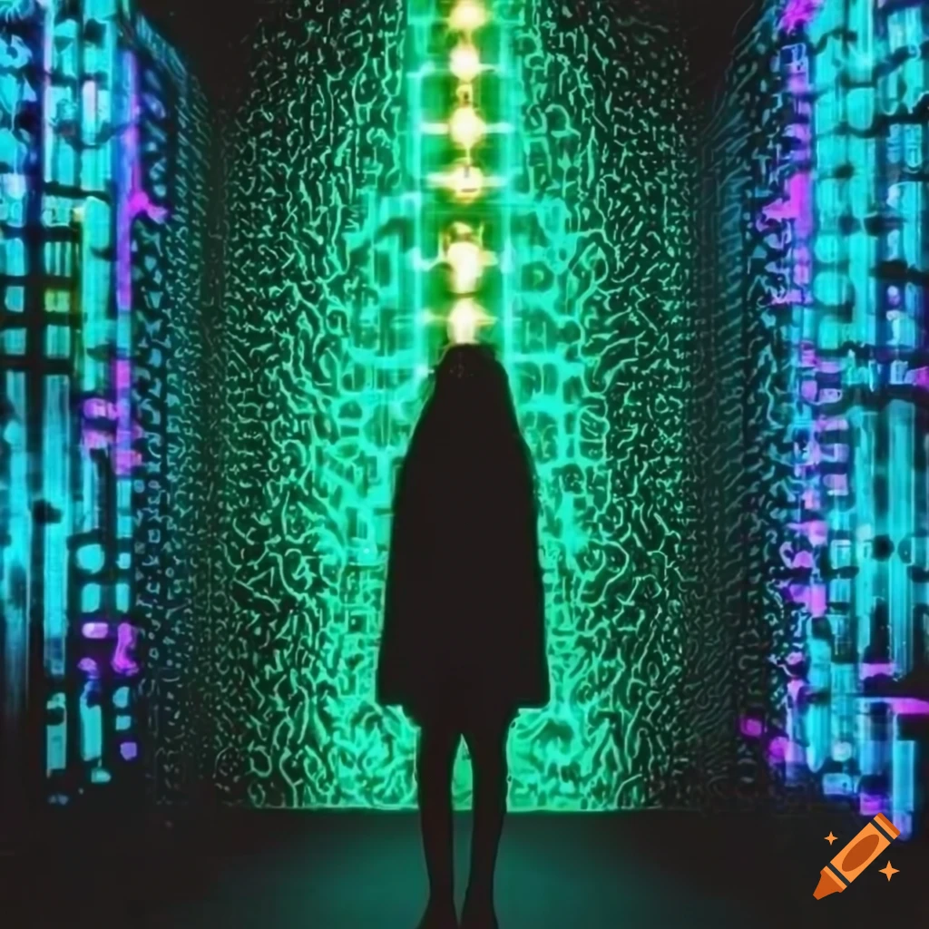 Digital psychology marketing strategy with human brain matrix light ...