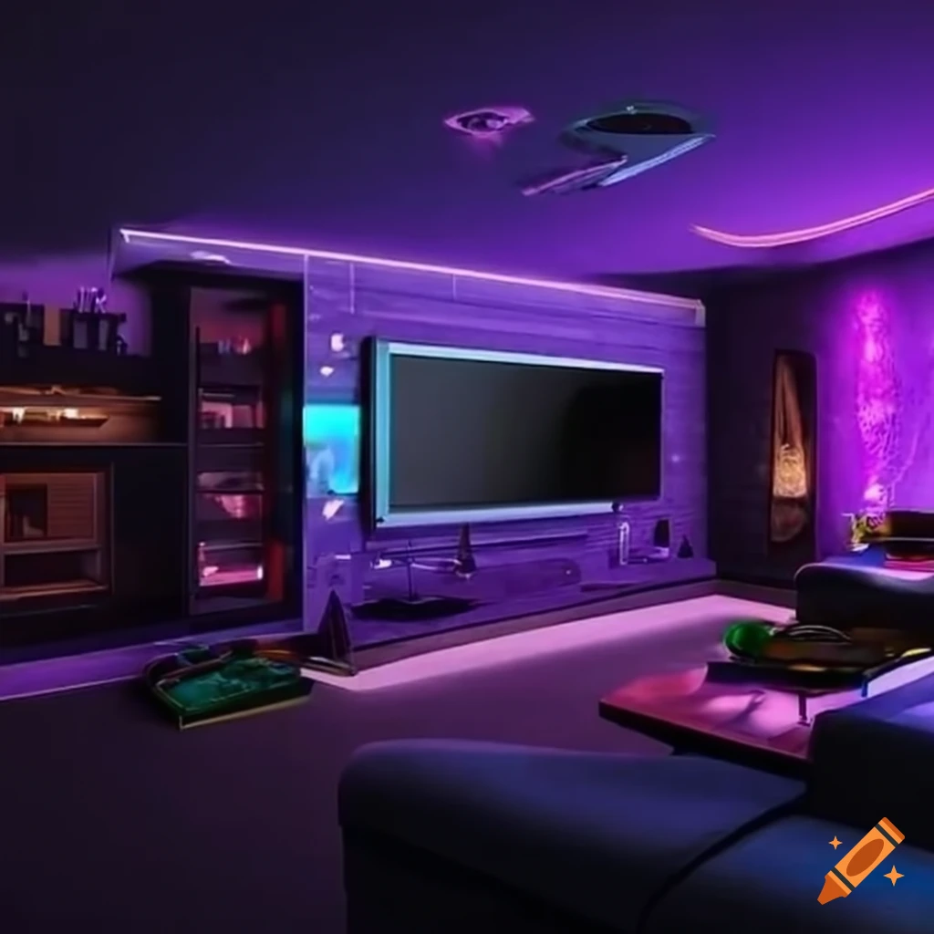 Luxurious house for a professional gamer on Craiyon