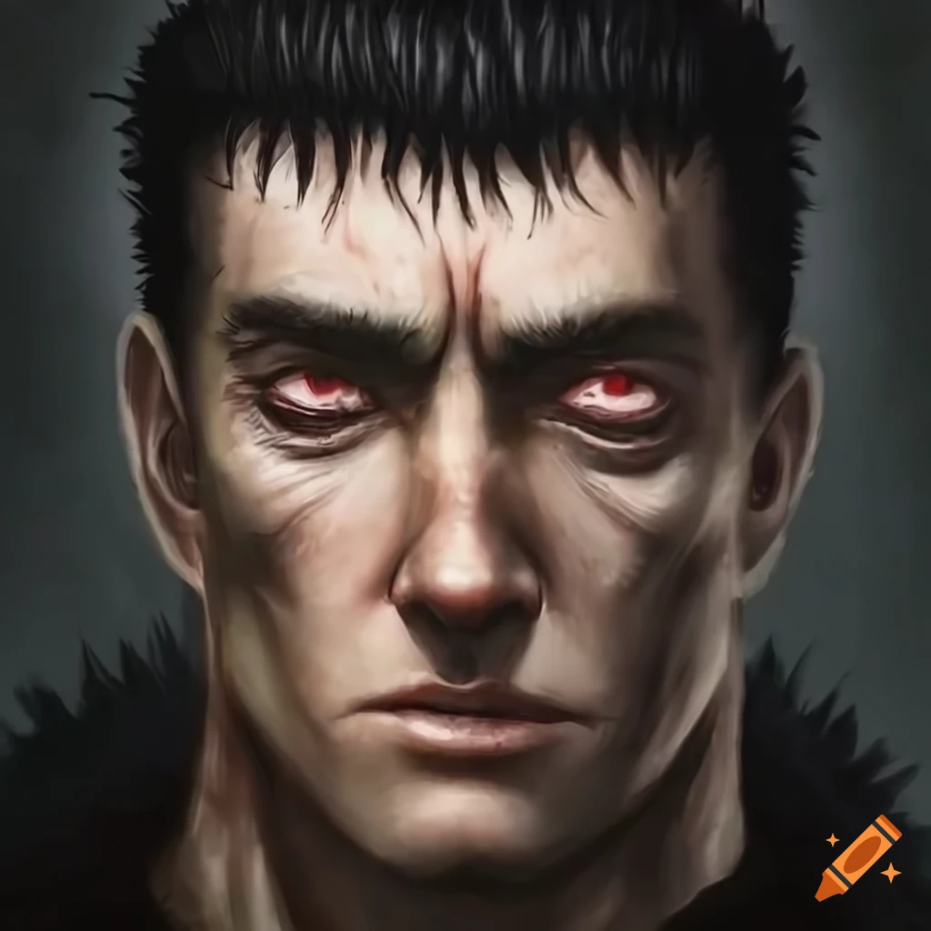 Highly detailed portrait of guts from berserk on Craiyon
