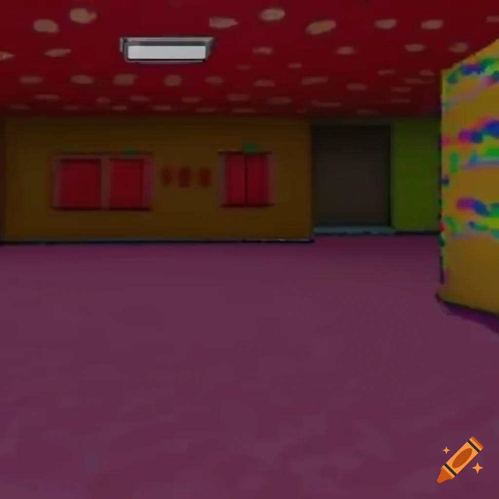 Weirdcore max and ruby backrooms on Craiyon