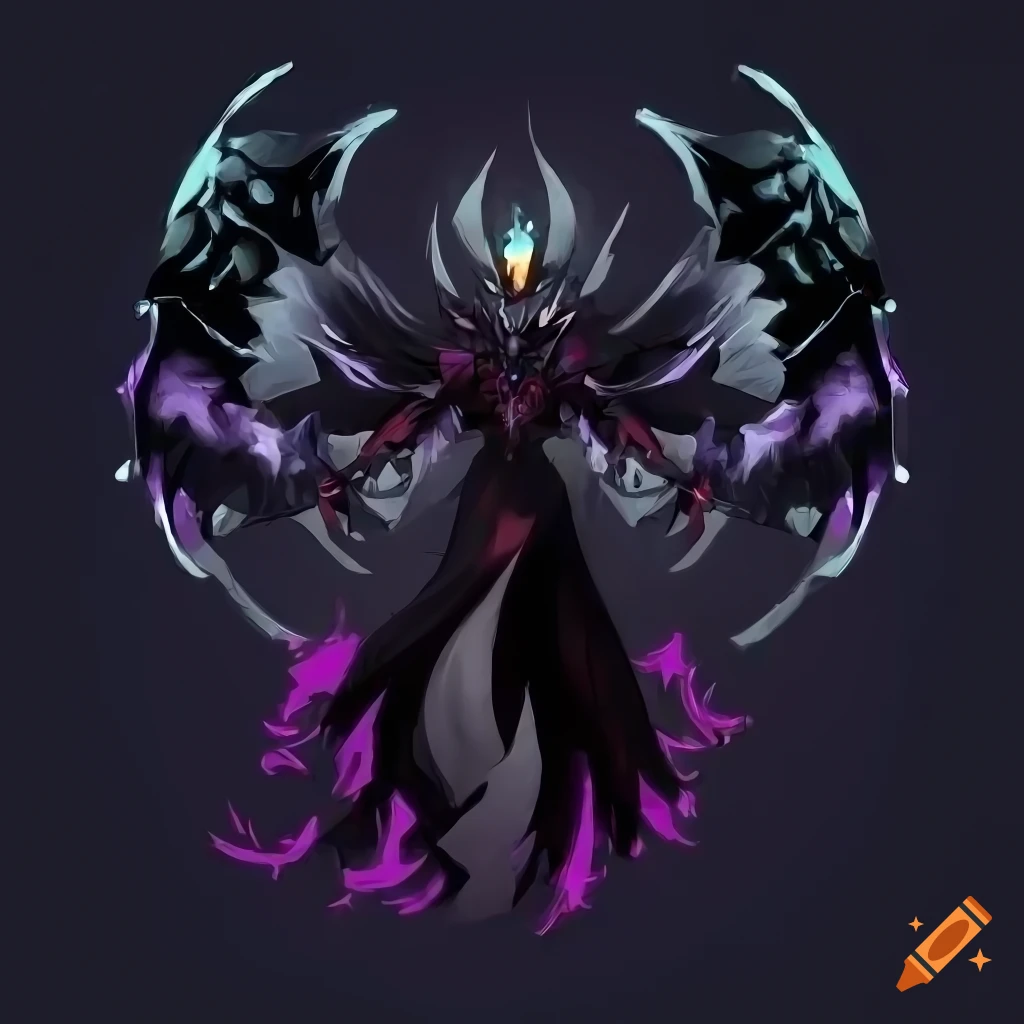 Fantastical humanoid avian Raven demon in multiple art styles on Craiyon