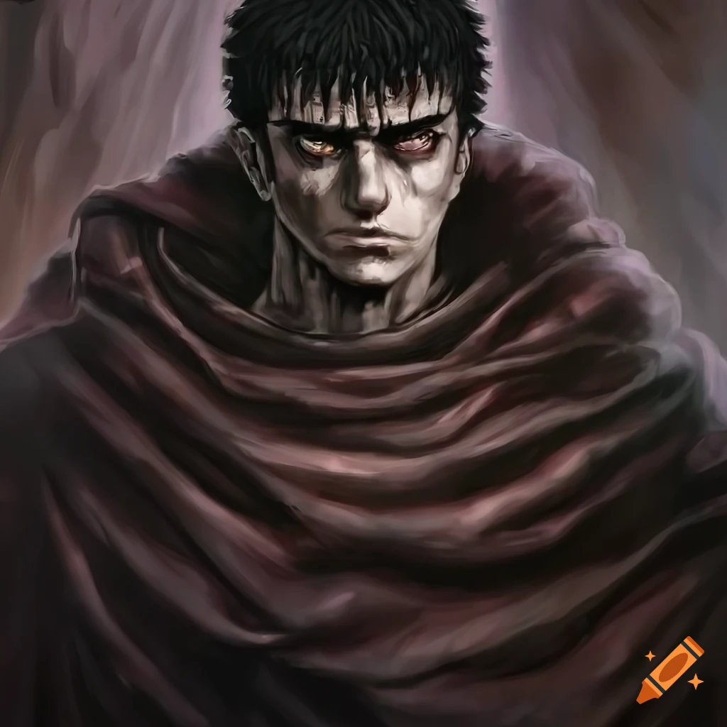 Detailed portrait of Guts from Berserk by Kentaro Miura on Craiyon