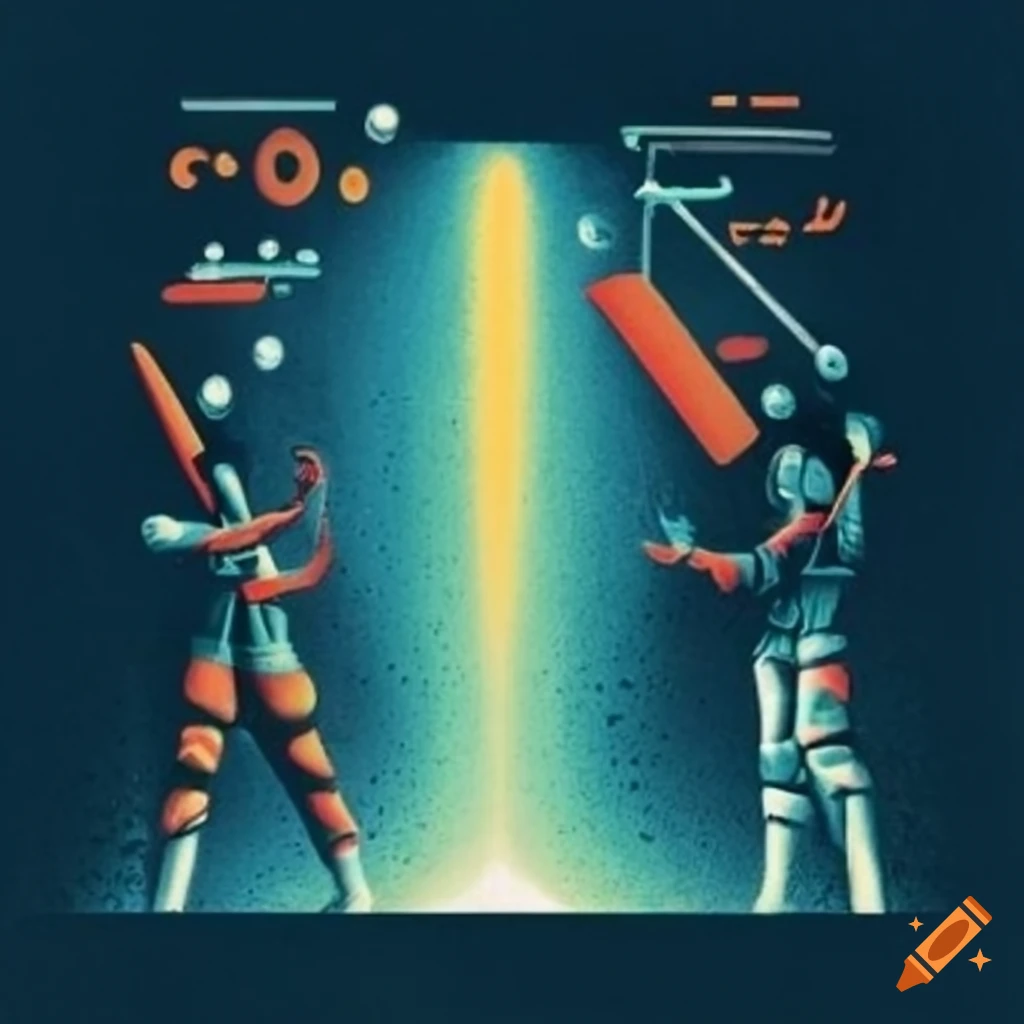 Poster with a vintage gravity design in 70s style on Craiyon