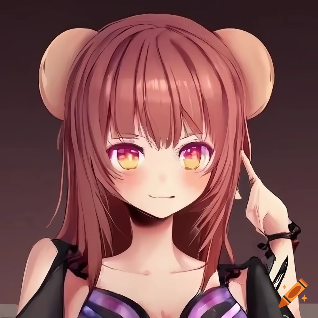 Human-like monkey girl gamer with kemonomimi on Craiyon