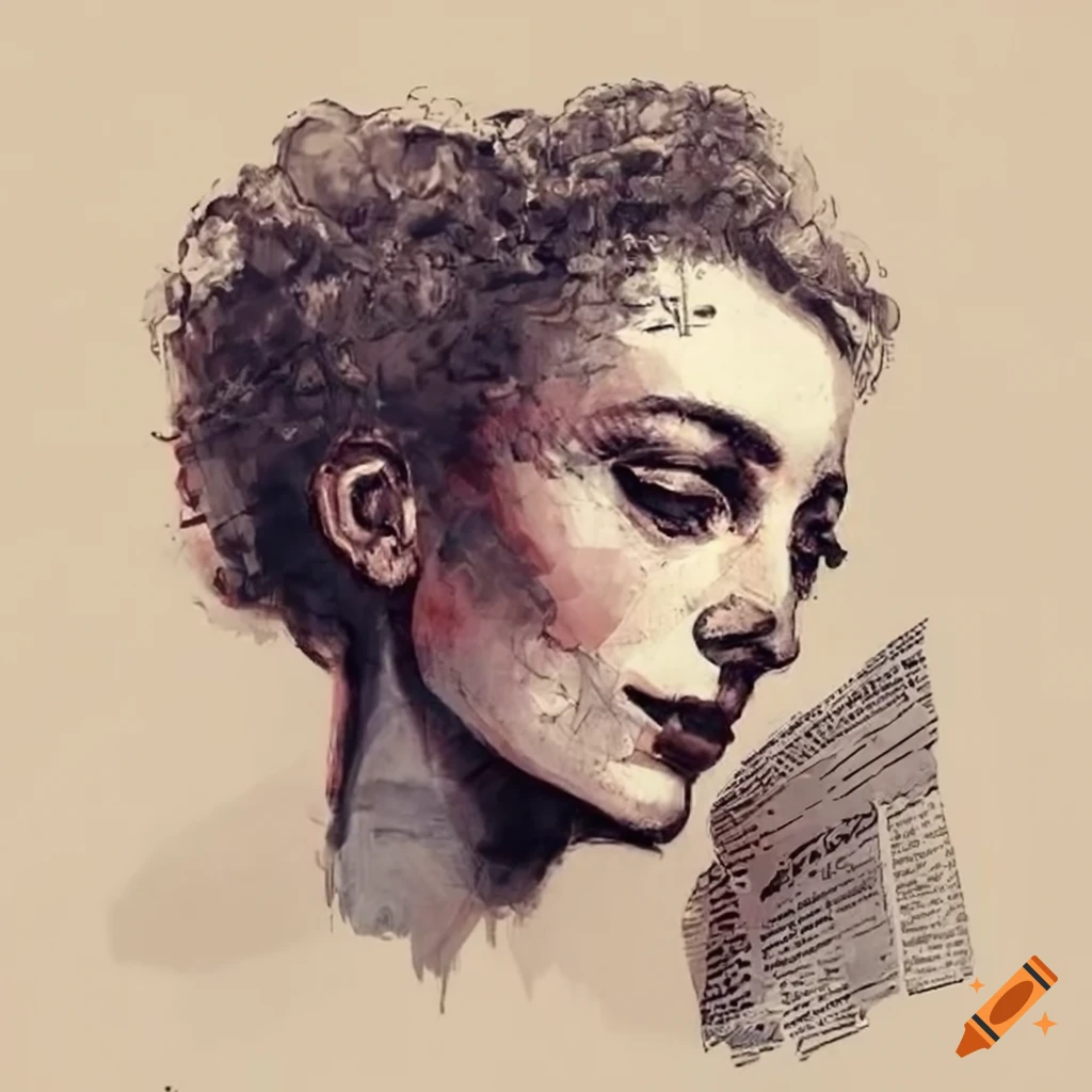 Retro newspaper color palette on Craiyon