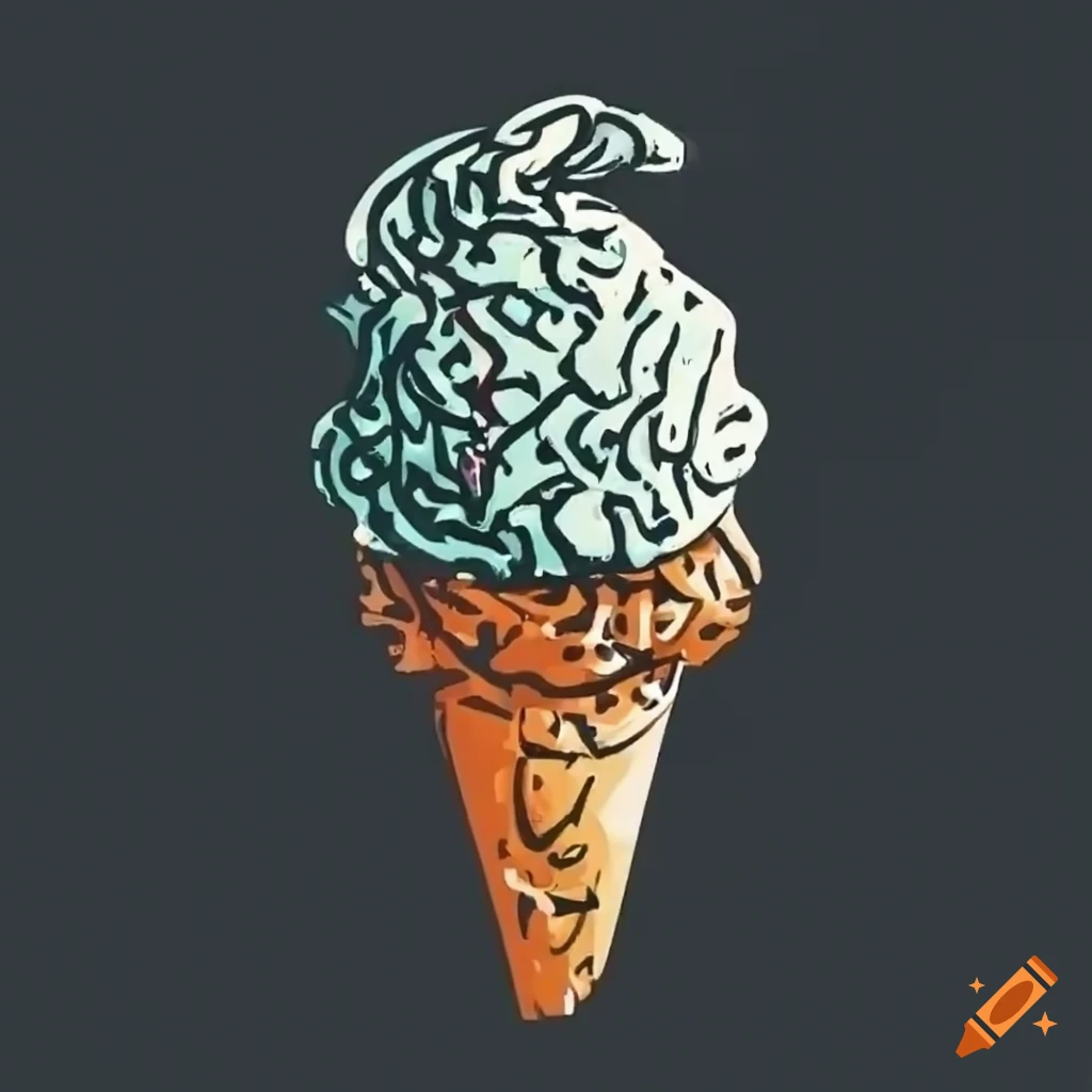 Retro vintage maze ice cream game on Craiyon