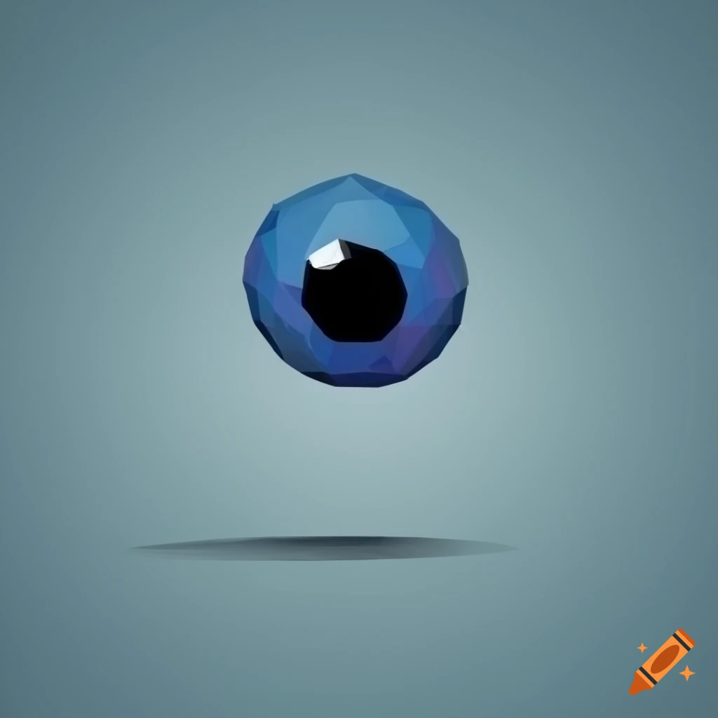 Low poly googly eyes on Craiyon