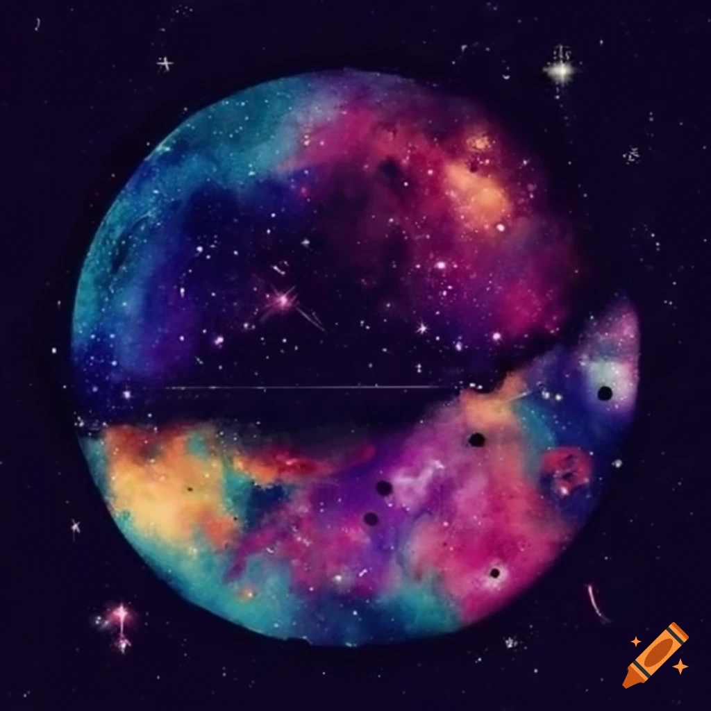 Retro vintage galaxy aesthetic on Craiyon