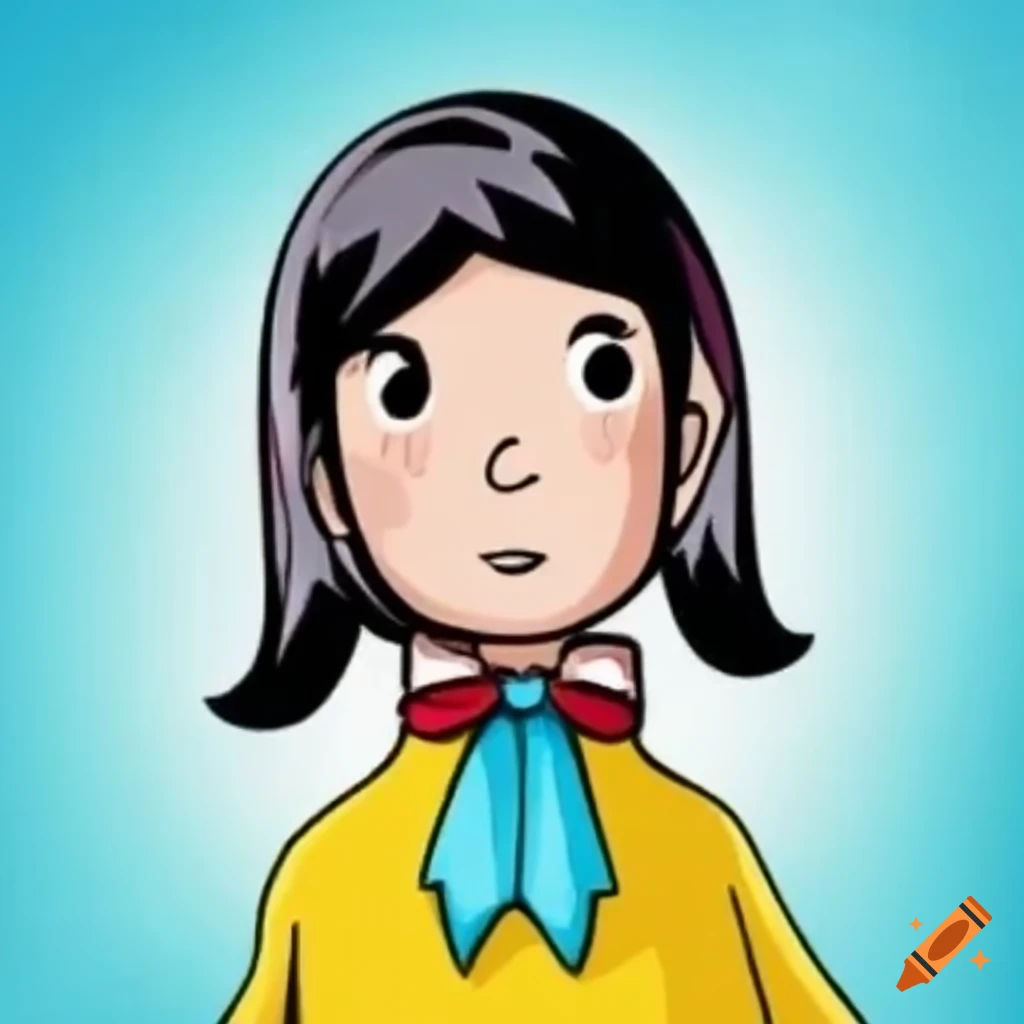 Character from Rhythm Heaven video game series on Craiyon