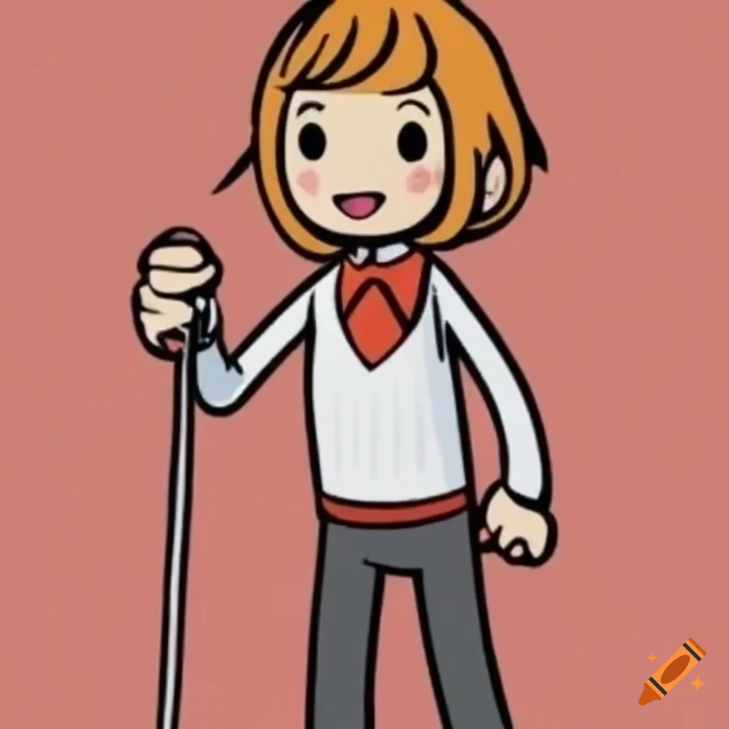 Character from the rhythm heaven video game series on Craiyon