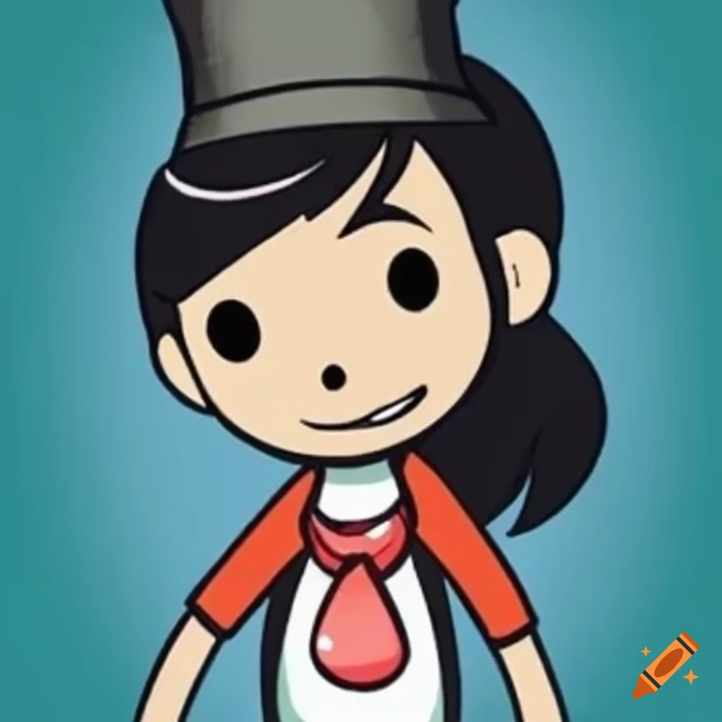 Character from Rhythm Heaven video game series on Craiyon