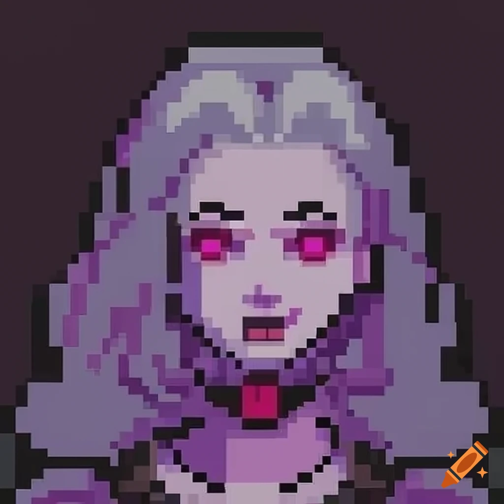 Snes jrpg style pixel art vampire princess on Craiyon