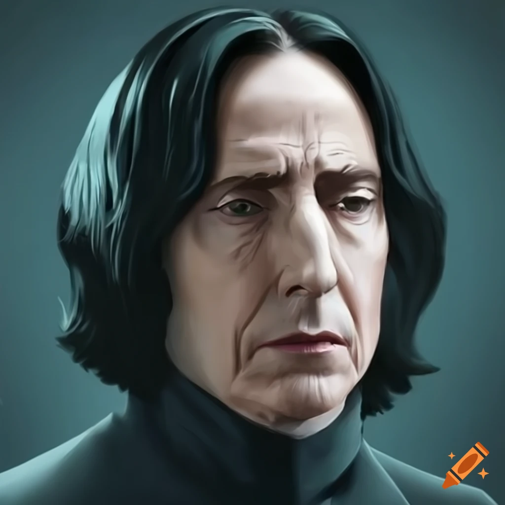 Serious-looking professor snape on Craiyon